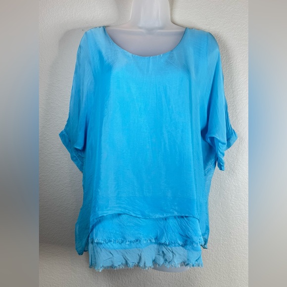 Gigi Moda | Tops | Gigi Moda Vneck Blouse Womens Oversized Tunic Top 0 ...